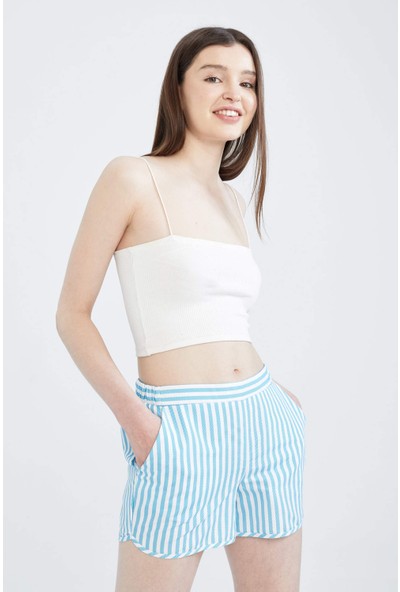 DeFacto Fall In Love Çizgili Mini Yüzme Şortu W8233AZ22SM