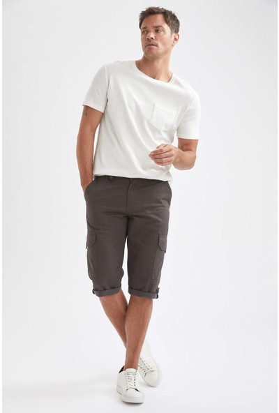 Defacto Regular Fit Kargo Kapri Şort N6621AZ21SM Defacto Regular Fit Kargo Kapri Şort N6621AZ21SM