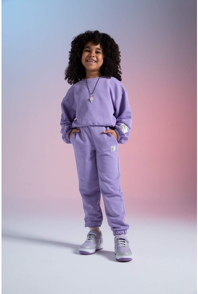 DeFacto Kız Çocuk Jogger Standart Fit Cep Detaylı Jogger Eşofman Alt W7100A622SP DeFacto Kız Çocuk Jogger Standart Fit Cep Detaylı Jogger Eşofman Alt W7100A622SP