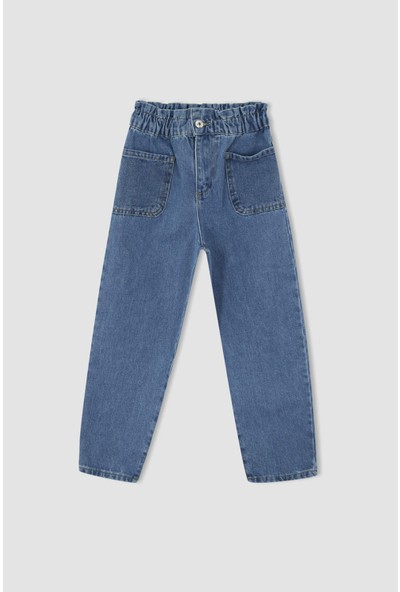 DeFacto Kız Çocuk Slouchy Fit Jean Pantolon W5910A622SP