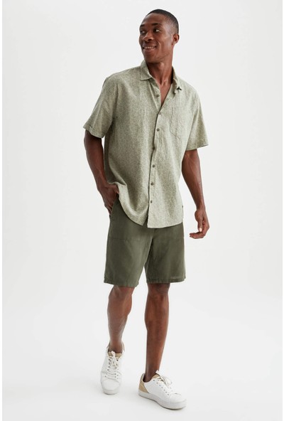 DeFacto Regular Fit Basic Bermuda Şort U4243AZ21SM