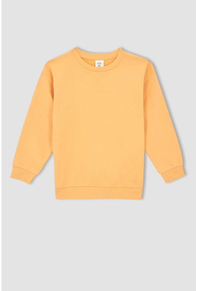 DeFacto Erkek Çocuk Oversize Fit Bisiklet Yaka Sweatshirt X2758A622SP