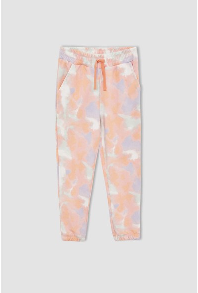 DeFacto Kız Çocuk Jogger Standart Fit Batik Deseli Eşofman Alt W7130A622SP DeFacto Kız Çocuk Jogger Standart Fit Batik Deseli Eşofman Alt W7130A622SP