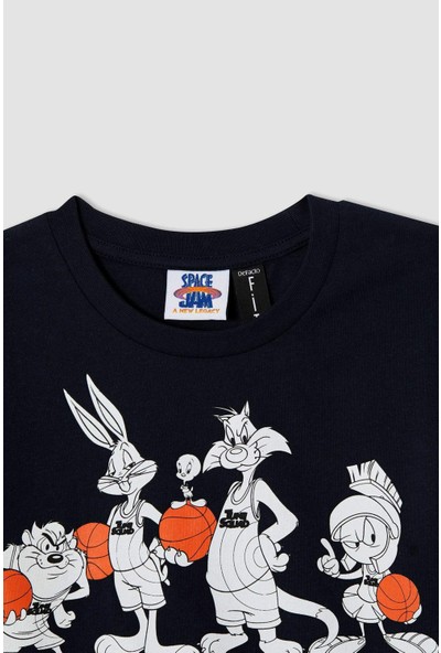DeFacto Erkek Çocuk Space Jam Kısa Kollu Tişört V8080A621HS