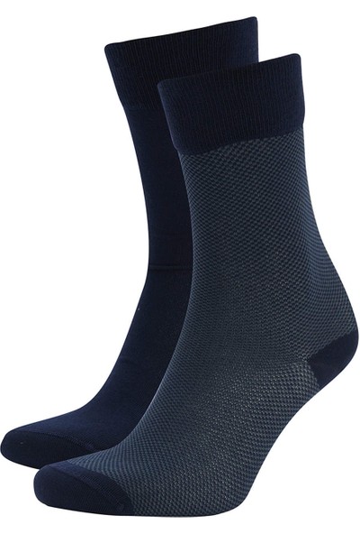 DeFacto Erkek Bambu 2'li Uzun Çorap T7276AZNS