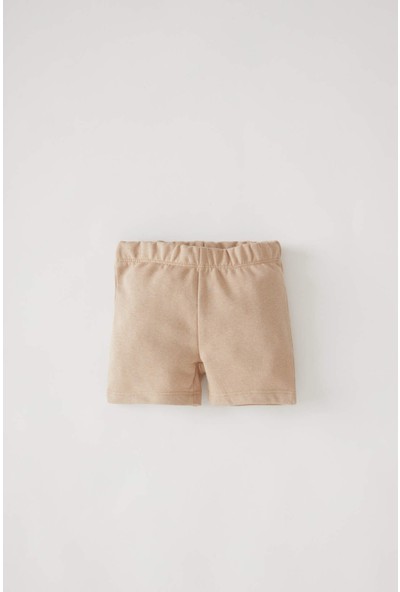 DeFacto Unisex Regular Fit Basic Esnek Belli Örme Şort V8429A221HS DeFacto Unisex Regular Fit Basic Esnek Belli Örme Şort V8429A221HS