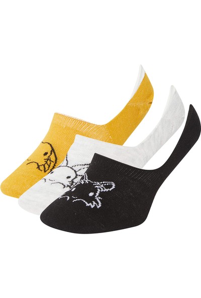 DeFacto Kadın Tavşan Desenli 3'lü Babet Çorap T6938AZNS