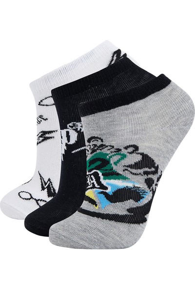 DeFacto Erkek Çocuk Harry Potter Lisanslı 3'lü Patik Çorap U7240A6NS DeFacto Erkek Çocuk Harry Potter Lisanslı 3'lü Patik Çorap U7240A6NS