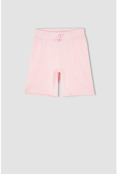 DeFacto Kız Çocuk Bağcıklı Bermuda Şort M7032A622SP DeFacto Kız Çocuk Bağcıklı Bermuda Şort M7032A622SP