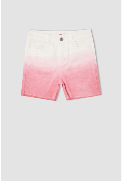 DeFacto Kız Çocuk Batik Desenli Şort V8266A621HS