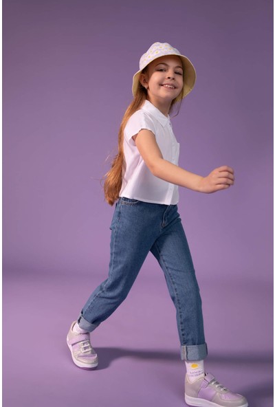 DeFacto Kız Çocuk Straight Fit Jean Pantolon W7889A622SP