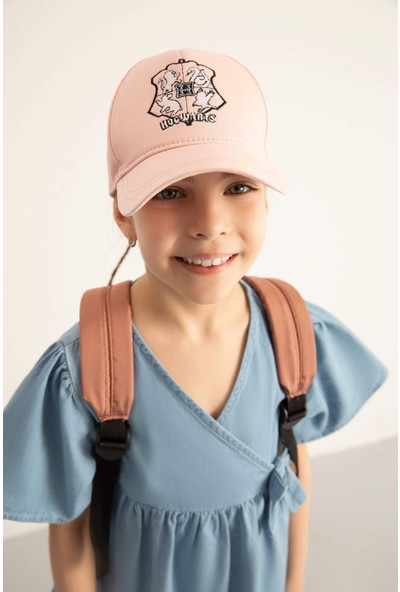 DeFacto Kız Çocuk Harry Potter Lisanslı Nakışlı Cap Şapka X1228A622SM