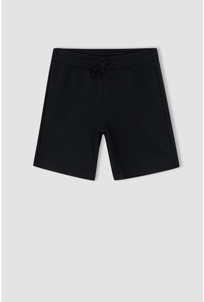 DeFacto Kız Çocuk Bağcıklı Bermuda Şort M7032A622SP