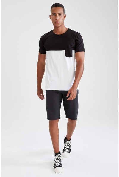 DeFacto Slim Fit Basic Bermuda Şort N8216AZ21SM DeFacto Slim Fit Basic Bermuda Şort N8216AZ21SM