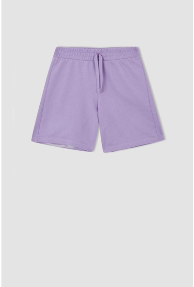DeFacto Kız Çocuk Bağcıklı Bermuda Şort M7032A622SP DeFacto Kız Çocuk Bağcıklı Bermuda Şort M7032A622SP