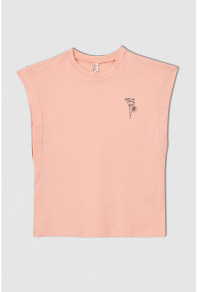 DeFacto Kız Çocuk Regular Fit Pamuklu Atlet U3999A621SM