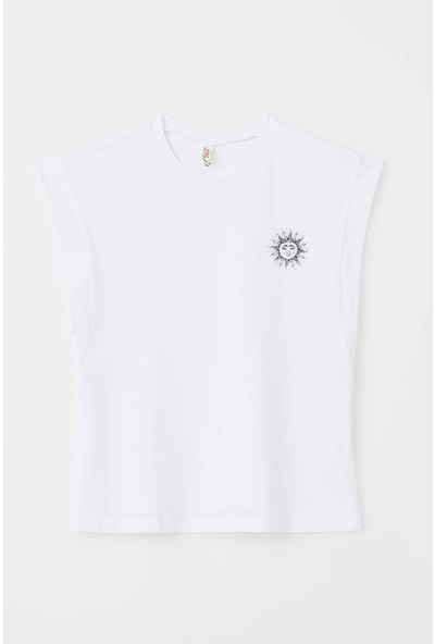 Defacto Kız Çocuk Güneş Baskılı Atlet U3999A621SM