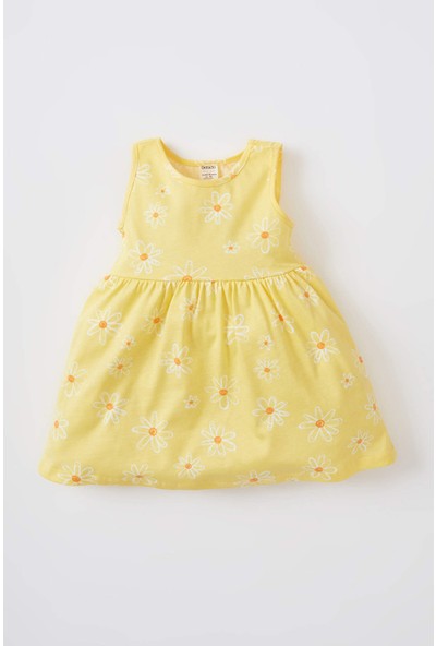 DeFacto Kız Bebek Regular Fit Çiçek Desenli Bisiklet Yaka Kolsuz Yazlık Elbise X4227A222SM DeFacto Kız Bebek Regular Fit Çiçek Desenli Bisiklet Yaka Kolsuz Yazlık Elbise X4227A222SM