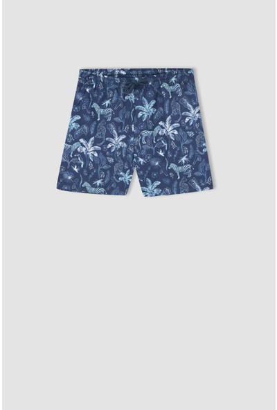 DeFacto Erkek Çocuk Defacto Fit Desenli Yüzme Şortu X2151A622SM