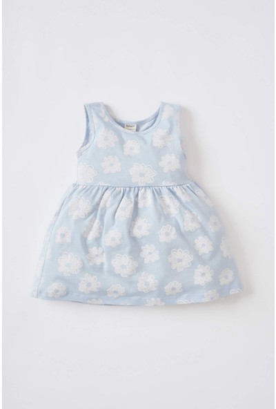 DeFacto Kız Bebek Regular Fit Çiçek Desenli Bisiklet Yaka Kolsuz Yazlık Elbise X4227A222SM DeFacto Kız Bebek Regular Fit Çiçek Desenli Bisiklet Yaka Kolsuz Yazlık Elbise X4227A222SM