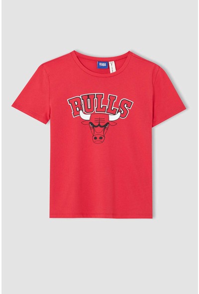 Defacto Kız Çocuk Chicago Bulls Lisanslı Kısa Kol Tişört U4222A621SM Defacto Kız Çocuk Chicago Bulls Lisanslı Kısa Kol Tişört U4222A621SM