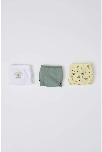 DeFacto DeFacto Fit Kız Çocuk Baskılı Renkli 3'lü Pamuklu Slip Külot X0853A622SP DeFacto DeFacto Fit Kız Çocuk Baskılı Renkli 3'lü Pamuklu Slip Külot X0853A622SP