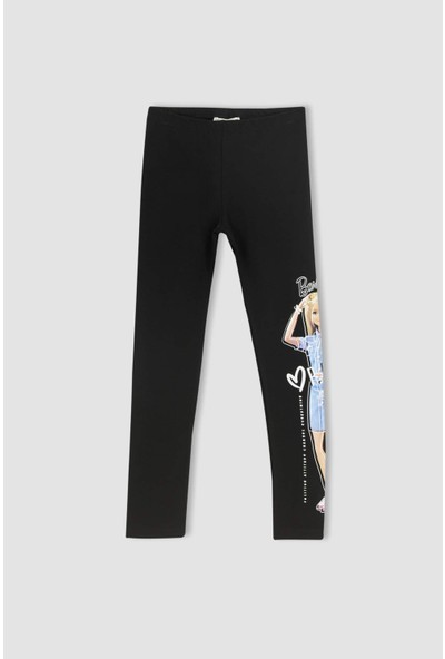 DeFacto Kız Çocuk Barbie Lisanslı Uzun Tayt W8059A622SP