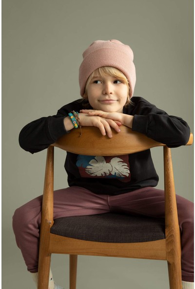 DeFacto Erkek Çocuk Oversize Fit Bisiklet Yaka Baskılı Sweatshirt W6853A622SP DeFacto Erkek Çocuk Oversize Fit Bisiklet Yaka Baskılı Sweatshirt W6853A622SP