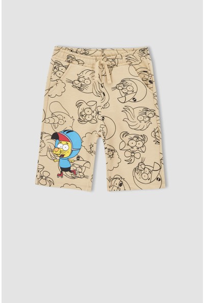 DeFacto Erkek Çocuk Kral Şakir Lisanslı Regular Fit Bermuda X2935A622SP