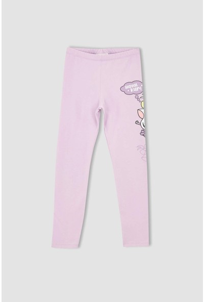 DeFacto Kız Çocuk Kral Şakir Lisanslı Slim Fit Uzun Tayt W8631A622SP