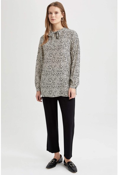 DeFacto Regular Fit Bilek Boy Viskon Carrot Pantolon W3915AZ22SP DeFacto Regular Fit Bilek Boy Viskon Carrot Pantolon W3915AZ22SP