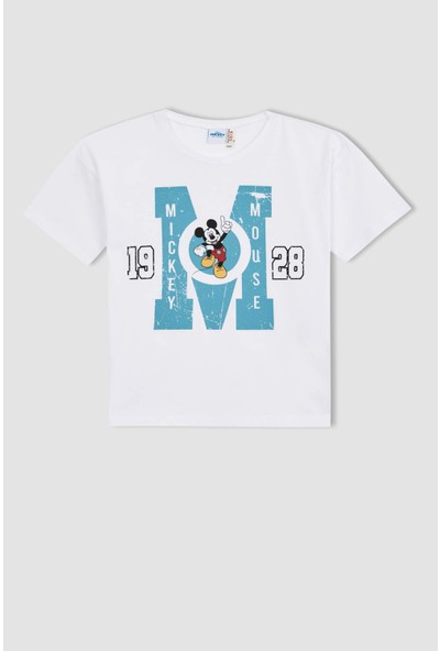 DeFacto Kız Çocuk Disney Mickey & Minnie Lisanslı Regular Fit Kısa Kollu Tişört X2072A622SM DeFacto Kız Çocuk Disney Mickey & Minnie Lisanslı Regular Fit Kısa Kollu Tişört X2072A622SM