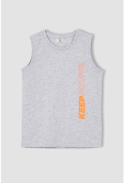 Defacto Erkek Çocuk Yazı Baskılı Atlet V1542A621HS