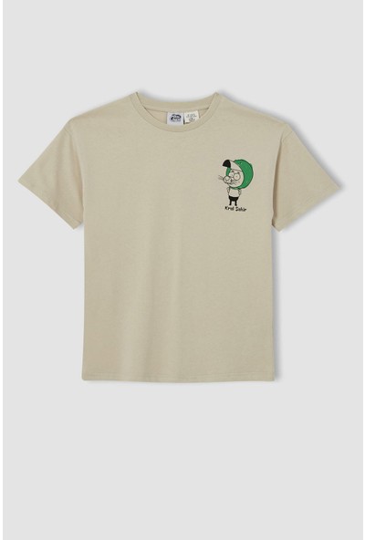 DeFacto Erkek Çocuk Kral Şakir Lisanslı Kısa Kollu Tişört V3036A621Hs