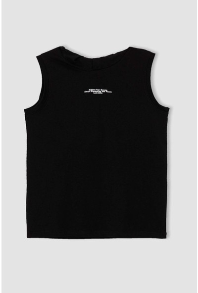 Defacto Erkek Çocuk Yazı Baskılı Atlet U9953A621HS