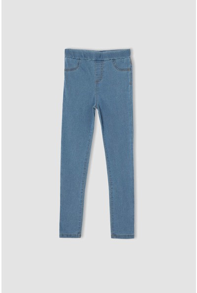 DeFacto Kız Çocuk Esnek Belli Jean Pantolon R8607A621AU DeFacto Kız Çocuk Esnek Belli Jean Pantolon R8607A621AU