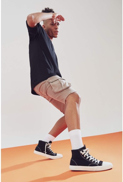 Defacto Slim Fit Kargo Bermuda Şort V3216AZ21SM