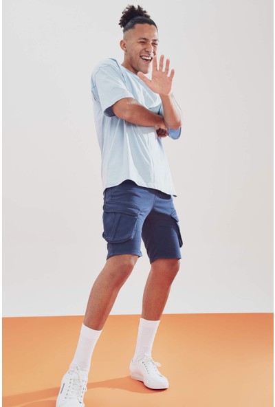 Defacto Slim Fit Kargo Bermuda Şort V3216AZ21SM