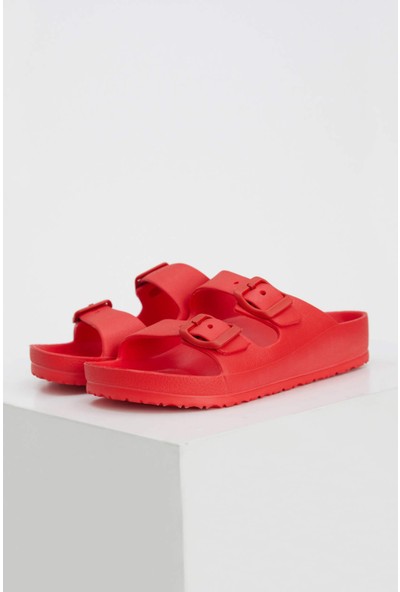 DeFacto Kız Çocuk Eva Çift Bantlı Tokalı Terlik T4067A6NS