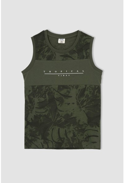 DeFacto Erkek Çocuk Desenli Atlet V0036A621HS