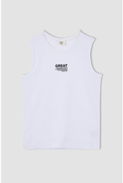 DeFacto Erkek Çocuk Slogan Baskılı Atlet V6154A621HS