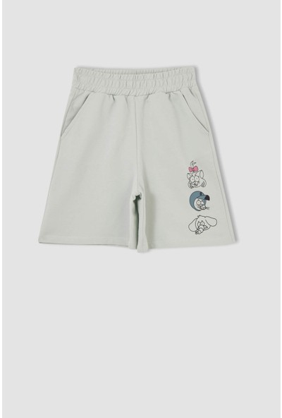 Defacto Kız Çocuk Kral Şakir Lisanslı Esnek Belli Şort V2864A621HS Defacto Kız Çocuk Kral Şakir Lisanslı Esnek Belli Şort V2864A621HS