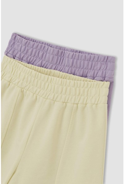 DeFacto Kız Çocuk Esnek Belli 2'li Şort V2651A621HS