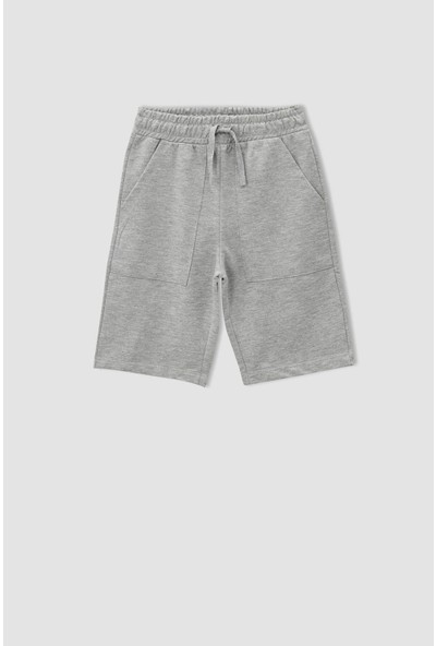 DeFacto Erkek Çocuk Esnek Belli Bermuda Şort V6196A621HS