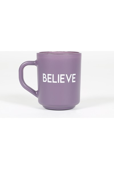 Rakle Motto Believe Sloganlı Kupa Mor 260 cc Rakle Motto Believe Sloganlı Kupa Mor 260 cc
