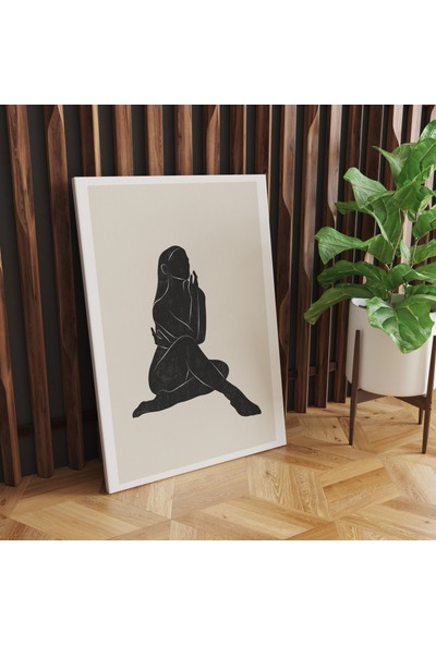 Minimal Modern Kadın Silüet Kanvas Tablo Minimal Modern Kadın Silüet Kanvas Tablo