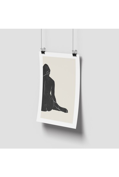 Minimal Kadın Silüetli Modern Poster Minimal Kadın Silüetli Modern Poster