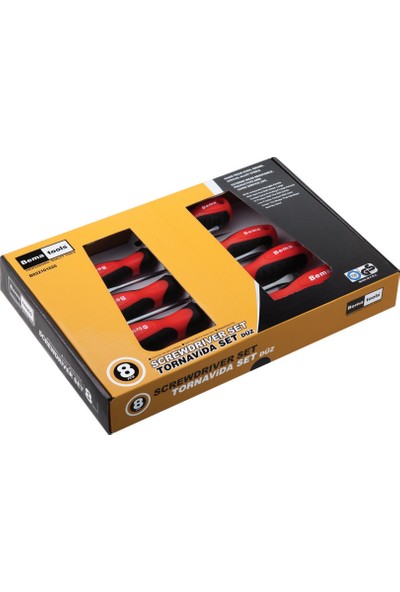 Bema Tornavida Set Düz 8 Parça