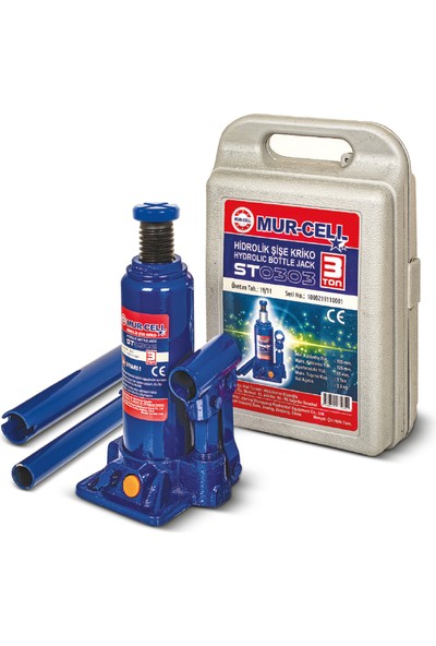 Mur-Cell 2 Ton Hidrolik Şişe Kriko Çantalı ST0203 Mur-Cell 2 Ton Hidrolik Şişe Kriko Çantalı ST0203