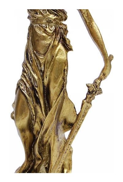 Lilibety Adalet Kadını Kaideli Biblo Dekoratif Hediyelik